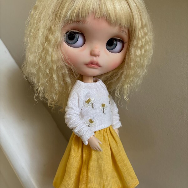 Custom Blythe Doll , Factory Joint Body Fake Base, White Skin, Come ...