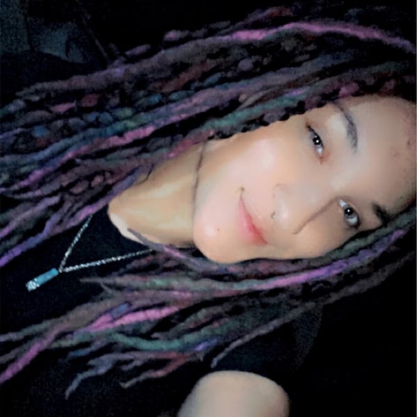 Wool Dreadlocks Light Blue Blend Custom Wool Dreads- Double Ended ...