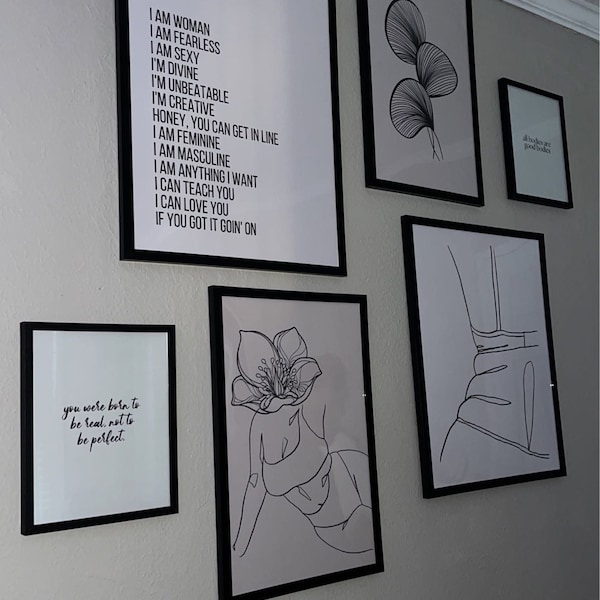 Printable Love Your Body Wall Art | Body Positivity Poster | Positive ...