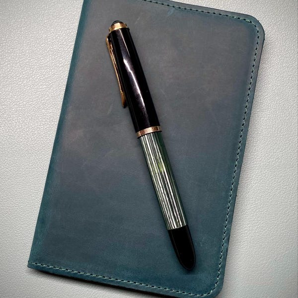 Leather Journal Cover for Moleskine Cahier Notebook Pocket Size 3.5 X 5 ...