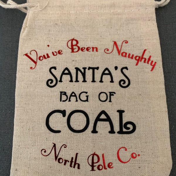 Bag of Coal SVG, Santa's Naughty List SVG, Santa's Bag of Coal ...