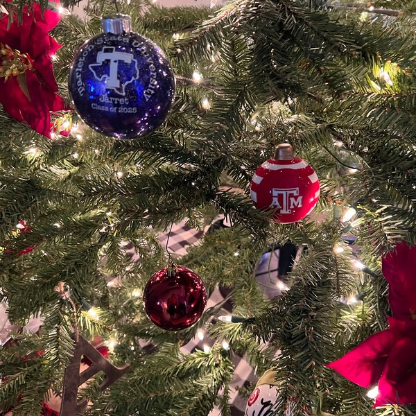 Personalized College/school Ornaments - Etsy