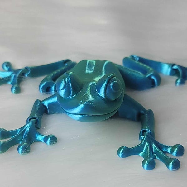 Cute Flexi Print-in-place Frog - STL File for 3D Printing - Etsy
