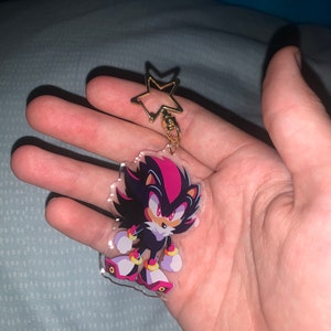 Sonic the Hedgehog and Shadow the Hedgehog Acrylic Keychain - Etsy