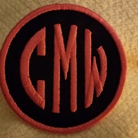 Custom Personalized Embroidered Circle Monogram Initial Name Patch 3 X ...