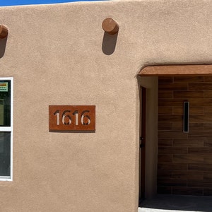 Corten Steel Custom Sign, Your Logo Corten, House Address Plaque ...