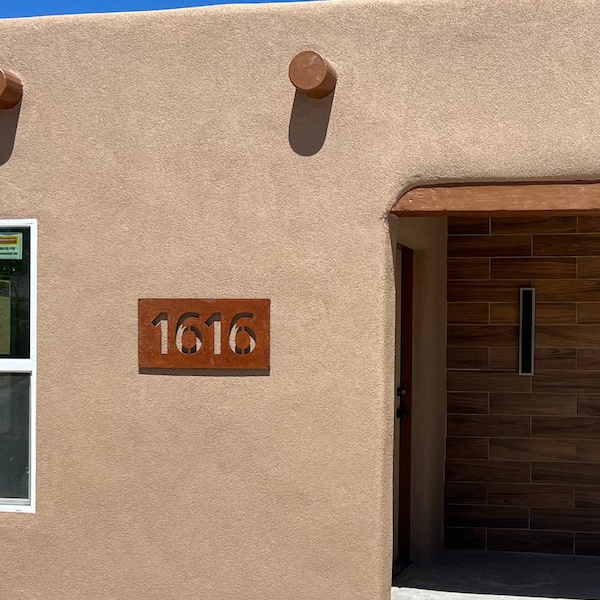 Corten Steel Custom Sign, Your Logo Corten, House Address Plaque ...