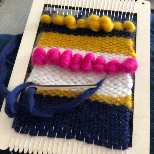 Weaving Loom Kit. Small Rectangular Lap Loom. Learn to Frame Weave ...