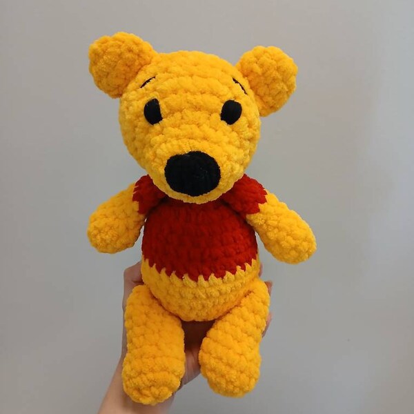 Jr. Bear the Bear Plushie Pattern - No Sew Pattern, Bear Pattern, Teddy ...