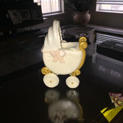 Stroller Cake Topper Baby Shower Cake Topper Baby Carriage Cake Topper ...