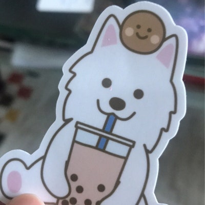 Samoyed Birthday Card/ Samoyed' Birthday Party/ Happy Birthday/ Cute ...