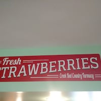 Fresh Strawberries Sign, Personalized Kitchen Name Fresh Fruit Sign ...