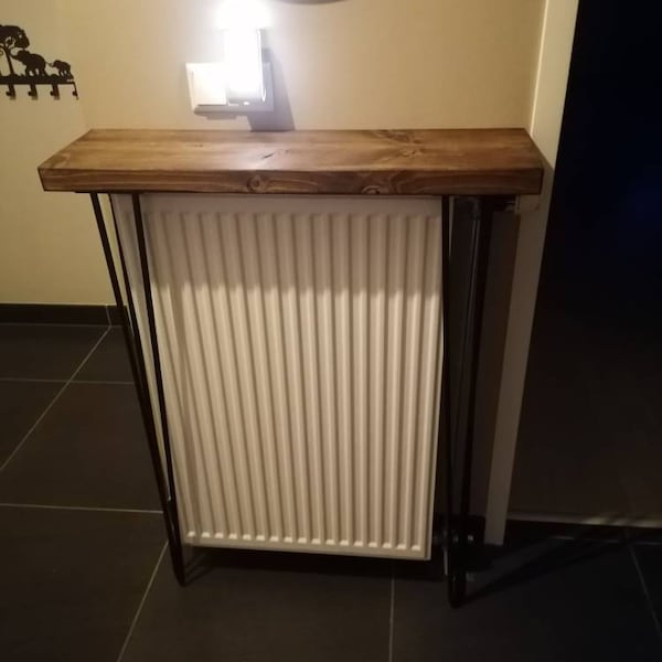 Rustic Console Table | Wooden Console Table | Narrow | Radiator Shelf ...