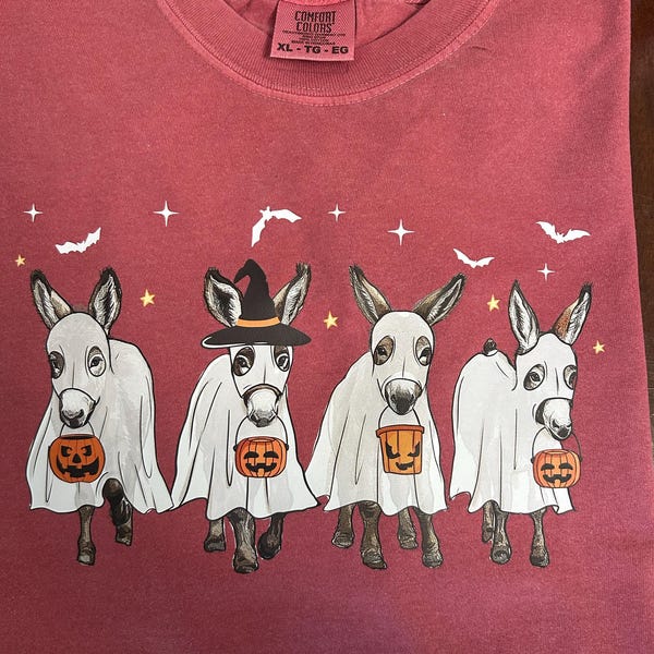 Ghost Donkey PNG, Halloween Donkey Png, Donkey Lover Png, Farm Animal ...
