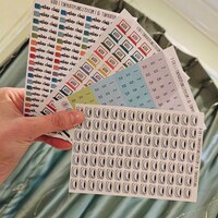 12 Sticky Note Planner Stickers, Notepad Planner Stickers, Blank Doodle ...