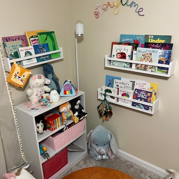 Curved Pastel Colours Storytime Wall Sign for Nursery , Kids Room ...