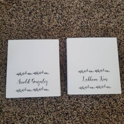 Classic Wedding Place Cards With Meal Choice Table Name - Etsy