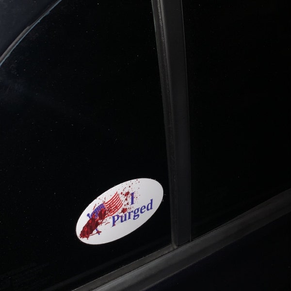 I Purged - Horror Sticker Decal - Etsy