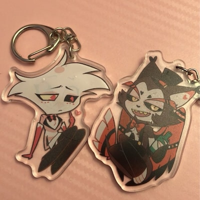 Cat Lucifer Hazbin Hotel Keychain Cute Cat Lucifer Charm - Etsy