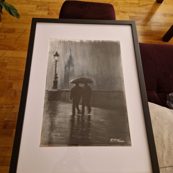 Original Signed Art by Andrew Mcadam. 'taxi'. Unframed, Size A3. - Etsy