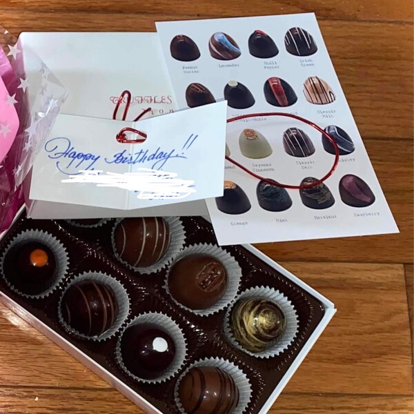 Signature Chocolate Truffle Gift Box, Birthday Gift, Valentine's Day ...