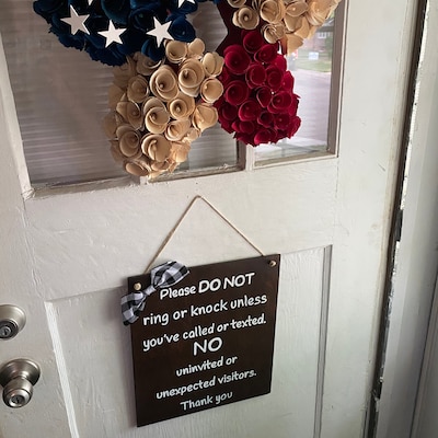 No Visitors Sign, No Visitors, Do Not Disturb Sign, No Uninvited Guests ...