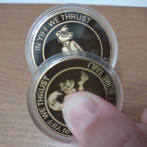 Foxie Challenge Coin,in Yiff We Thrust get Some Head/tail - Etsy