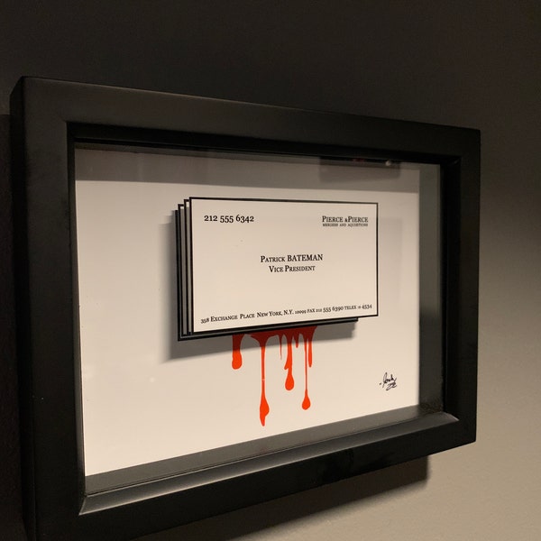 Patrick Bateman Business Card American Psycho Business Card 3D Art ...