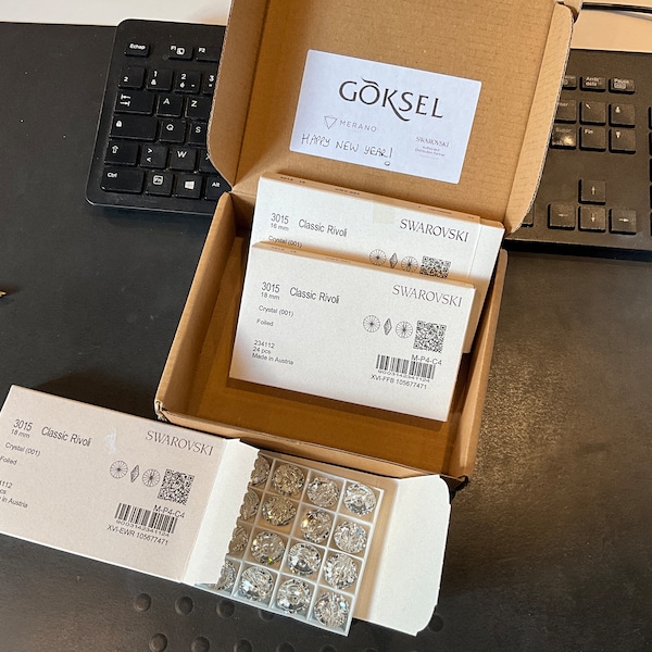 Stellux Sew on Lead-free Crystals 12mm in Three Color Variations - Etsy