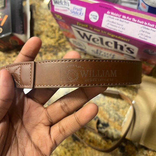 Personalized Camera Strap for Gifts PU Leather Camera Strap, Custom ...