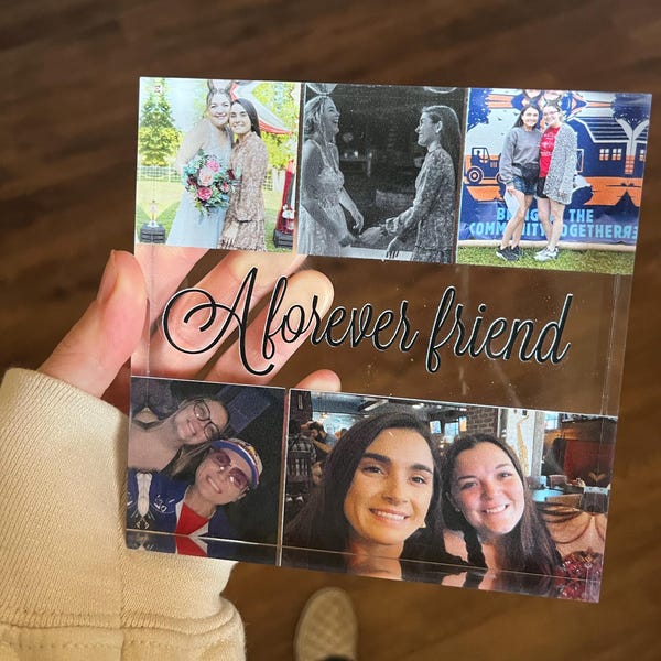 Acrylic Photo Block Custom Photo Collage Picture Frame Personalized ...