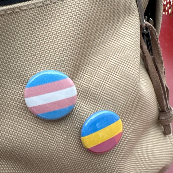 Transgender Trans Classic Pride Flag Pin Badge Pinback Button ~ 1" Pin ...