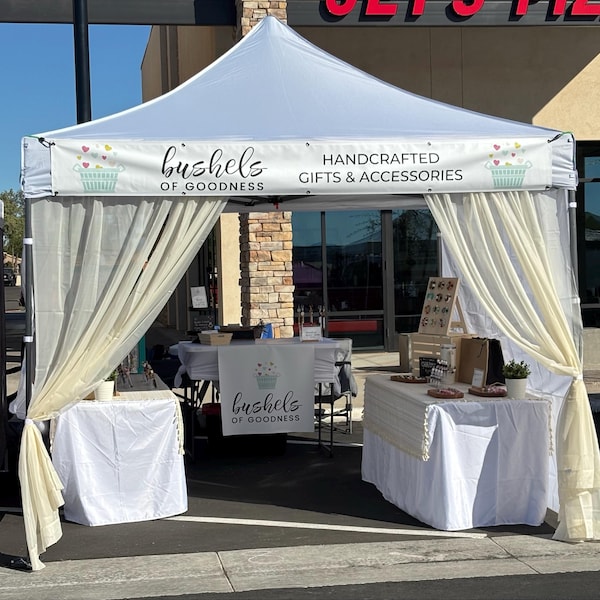 Custom Table Runner With Logo Craft Fair, Vendor Tables, Trade Shows ...