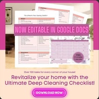 Ultimate Bare Minimum Cleaning Checklist, Printable, Easy & Realistic ...