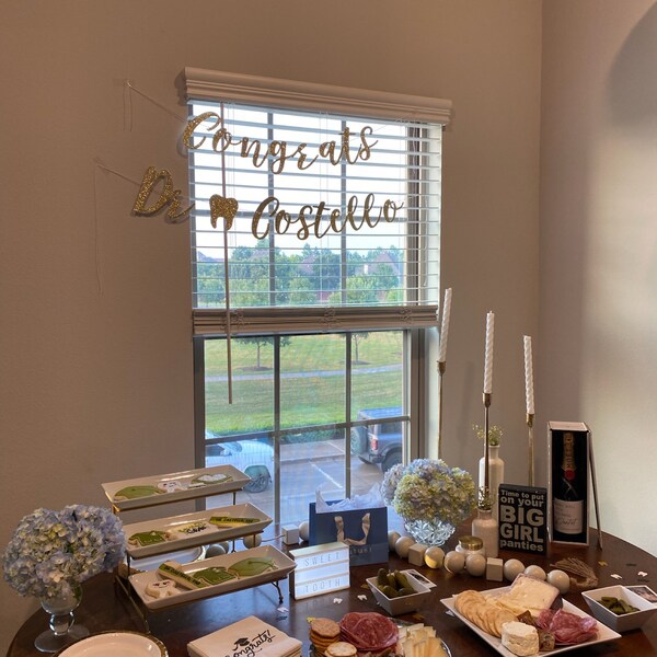 Personalized Dentist School Graduation Banner, Dentist Graduation ...