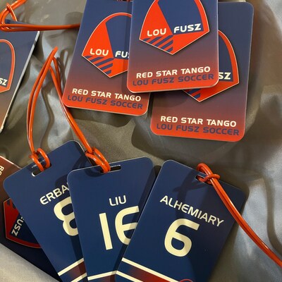 Customized Sport Bag Tag for Teams Single Sided or Double Sided 4 ...