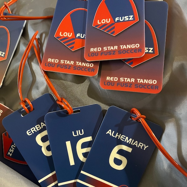 Customized Sport Bag Tag for Teams - Single Sided or Double Sided - 4 ...