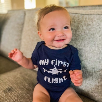 First Flight Shirt, First Airplane Ride, Kids Travel Shirt, First Time ...
