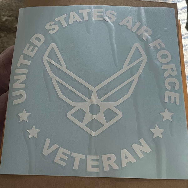 USAF Air Force Veteran Car Truck Window Laptop Decal Sticker - Etsy
