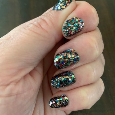 Color Street Glitter 100% Real Nail Polish Strips - Etsy