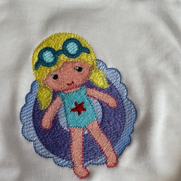 Swimmer Embroidery Designs - Baby Girl Embroidery Design Machine ...