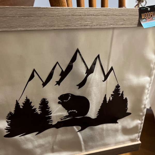 Beaver Wildlife SVG, Beaver Forest and Mountain Svg, Beaver Svg, Beaver ...