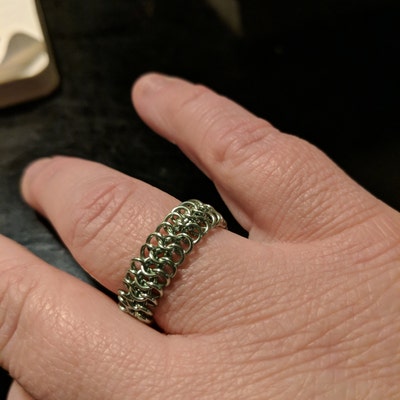 Celtic Diamonds Chainmail Bracelet - Etsy