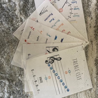 Music Theory Student Classroom Teacher Education Printable, Set of 5 ...