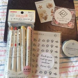 Books Enamel Magnet Planner Magnet Books With Flower - Etsy