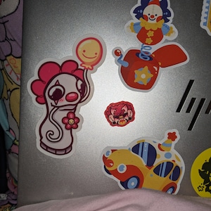 Scarily Supportive Frogs Sticker Sheet waterproof Frogs With Teeth and ...