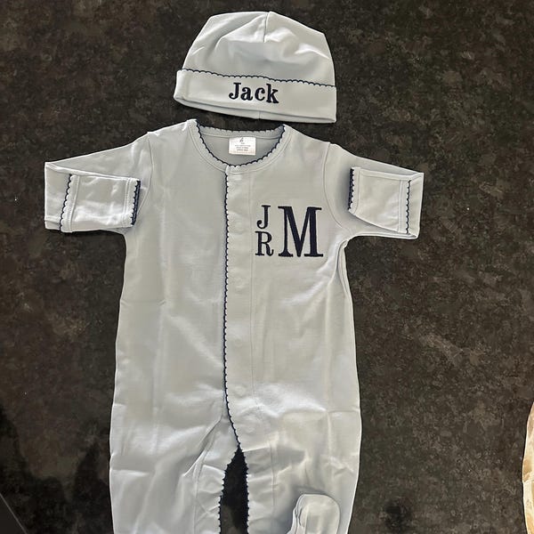 Monogrammed Pajamas, Girls Personalize Pajamas, Boys Monogram Pajamas ...