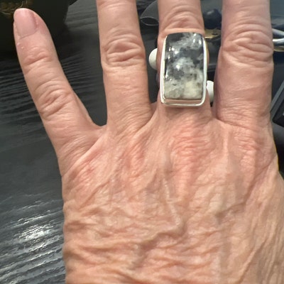 Hammered Copper Ring ,rainbow Moonstone Ring, Solid Copper Jewelry ...