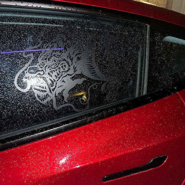 Dragon Decal , Side Car Decal, Large Body Decal , Dragon Head Decal ...