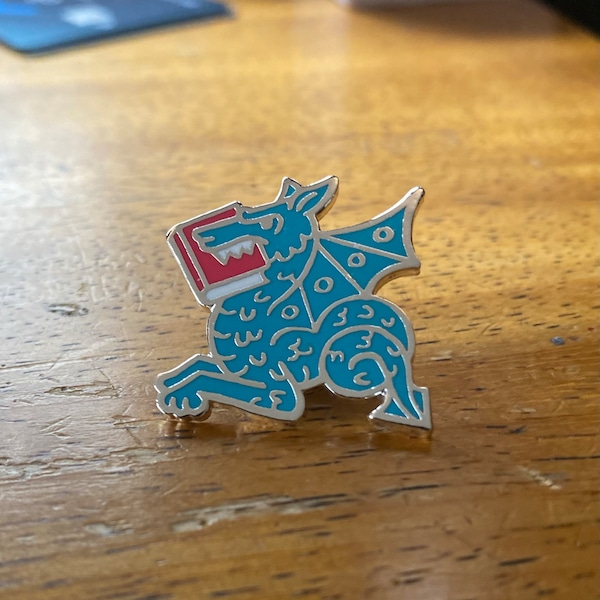 Book Wyrm Enamel Pin - Bookish Gift - Bookish Enamel Pin - Gifts for ...